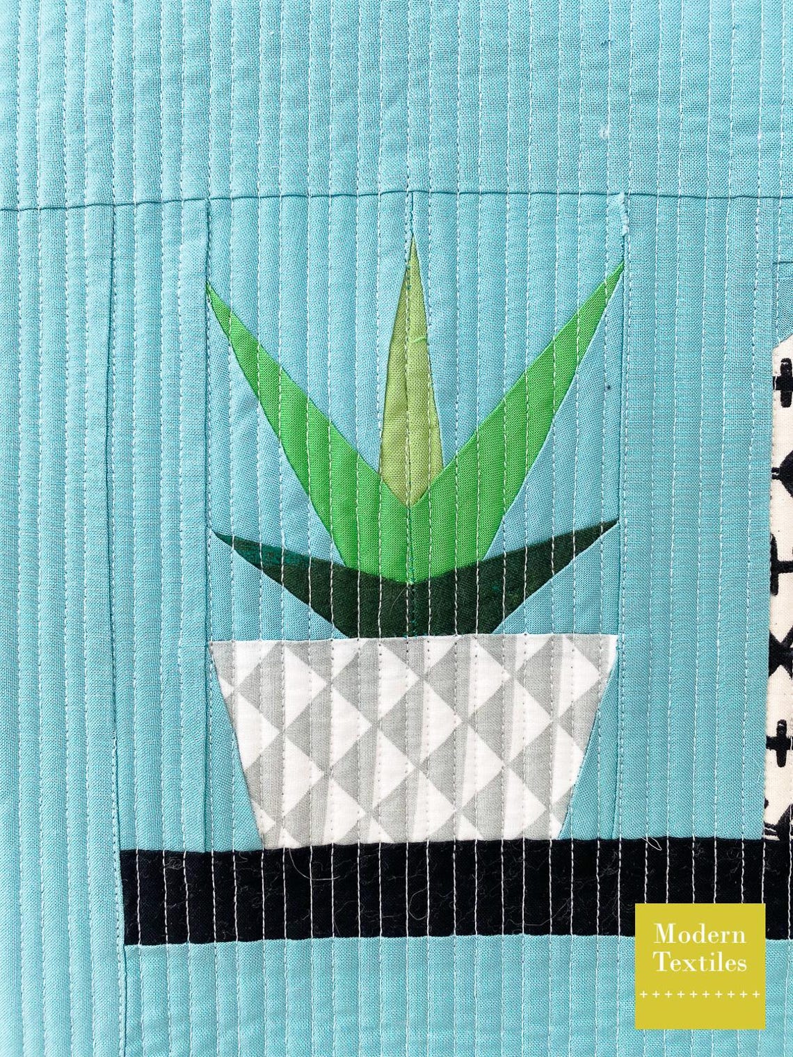 Around the Kitchen FPP PDF Quilt Pattern/ Plant Quilt Pattern/ Modern ...