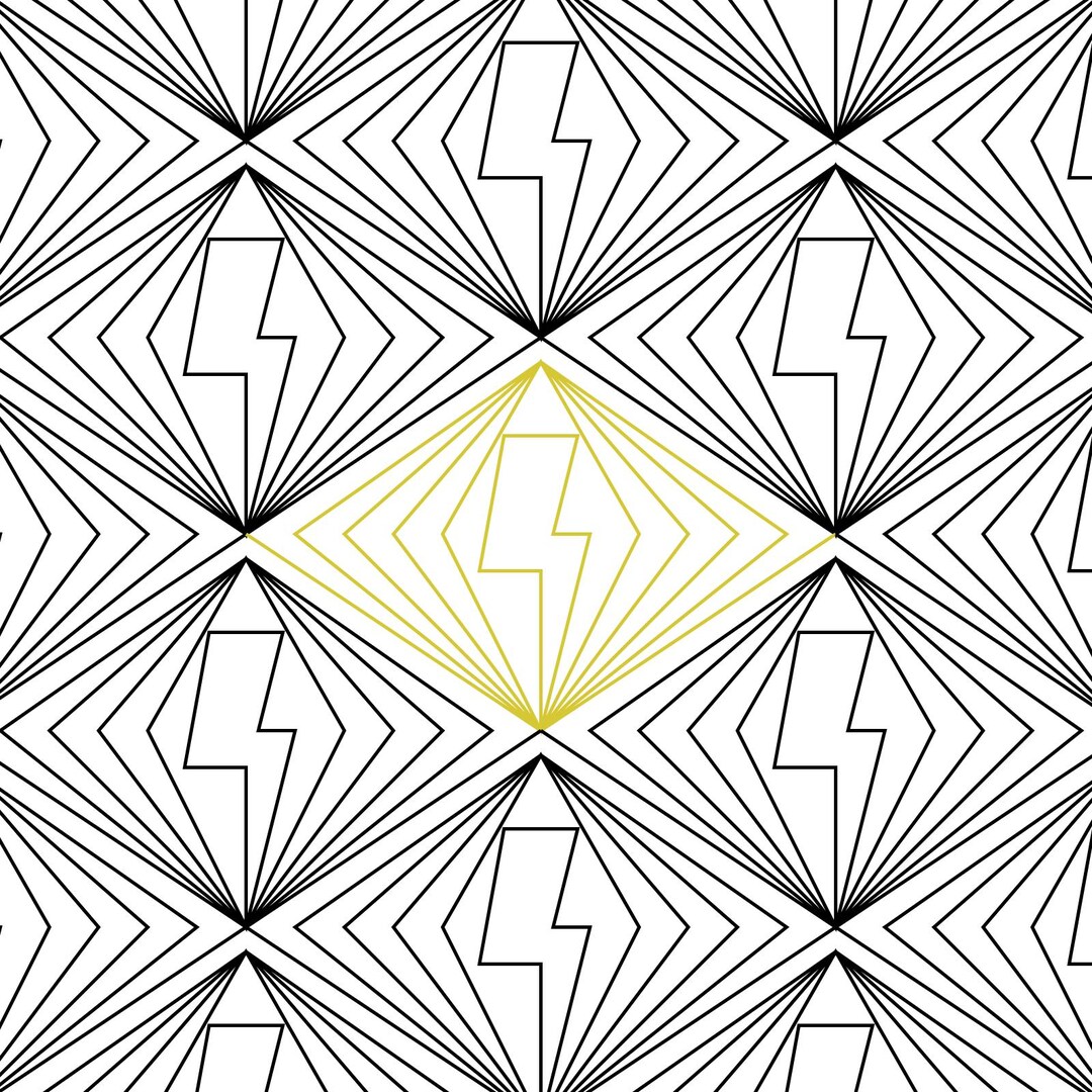 Lightning in a Bottle E2E Digital Quilting Pantograph, Longarm Quilting ...