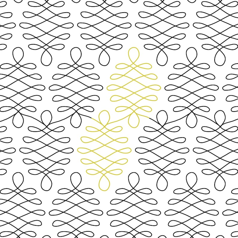 BLENDER - Longarm Quilting Digital Pattern for Edge to Edge Pantograph ...