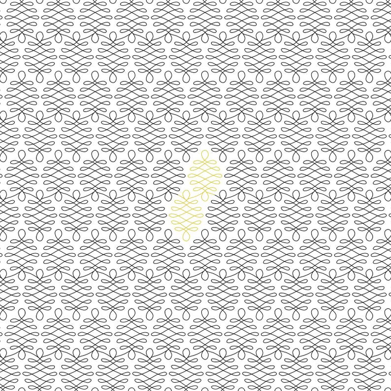 BLENDER - Longarm Quilting Digital Pattern for Edge to Edge Pantograph ...