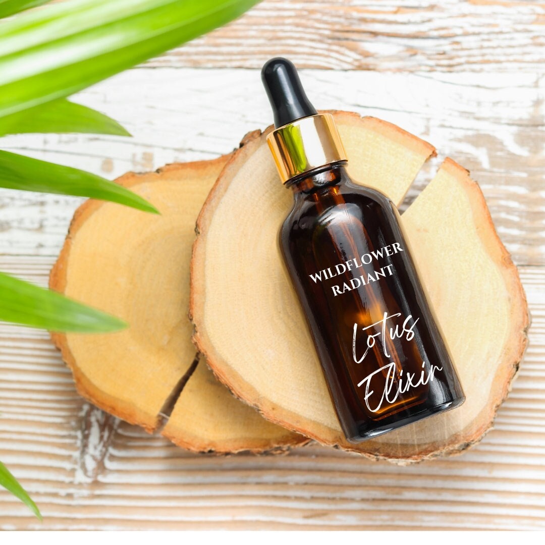 LOTUS ELIXIR Face Serum - Dry Skin Serum, Anti Aging Skincare, Argan ...