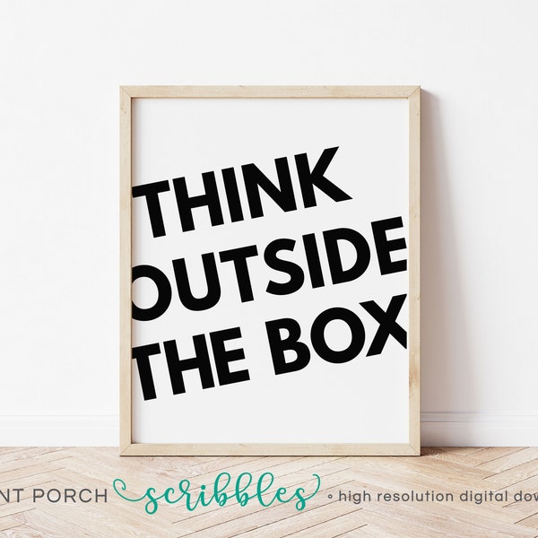 Think Outside of Box - Etsy