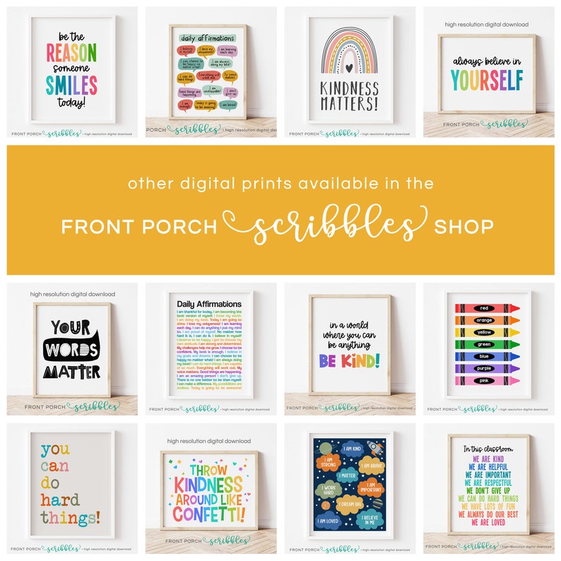 Be the Reason Someone Smiles Today Classroom Art School - Etsy