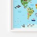 World Map, Animals of the World, Map of the World, Animal Poster, Kids ...