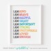 Positive Affirmations for Kids, Classroom Art, Motivational Poster ...
