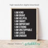 Kindness Poster, Positive Affirmations for Kids, Classroom Art ...