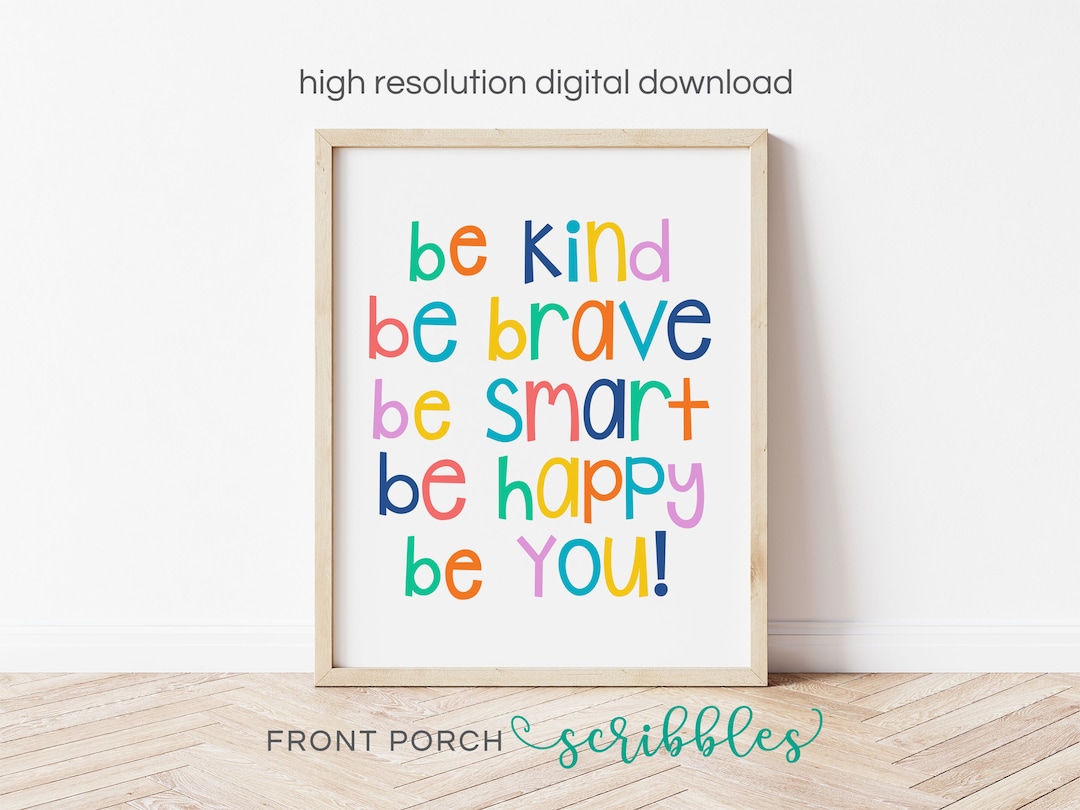 Kindness Poster, Positive Affirmations for Kids, Classroom Art ...