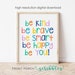 Kindness Poster, Positive Affirmations for Kids, Classroom Art ...