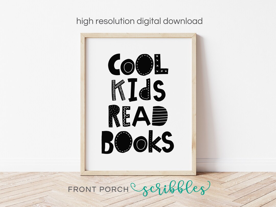 Cool Kids Read Books - Digital Print, Literacy, Readers, Reading ...