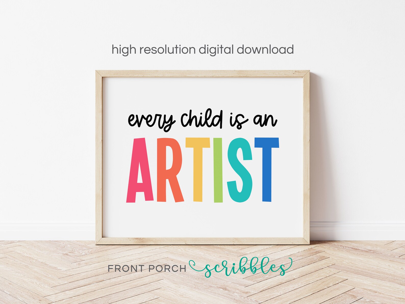 Every Child is an Artist Classroom Art Playroom Art | Etsy