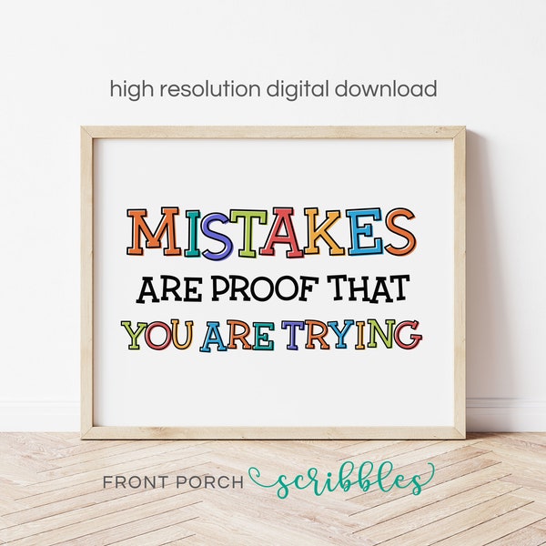 Mistakes Are Proof - Etsy