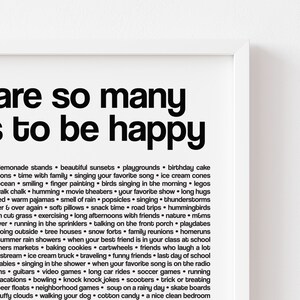 There are so Many Reasons to be Happy Happy Sign | Etsy