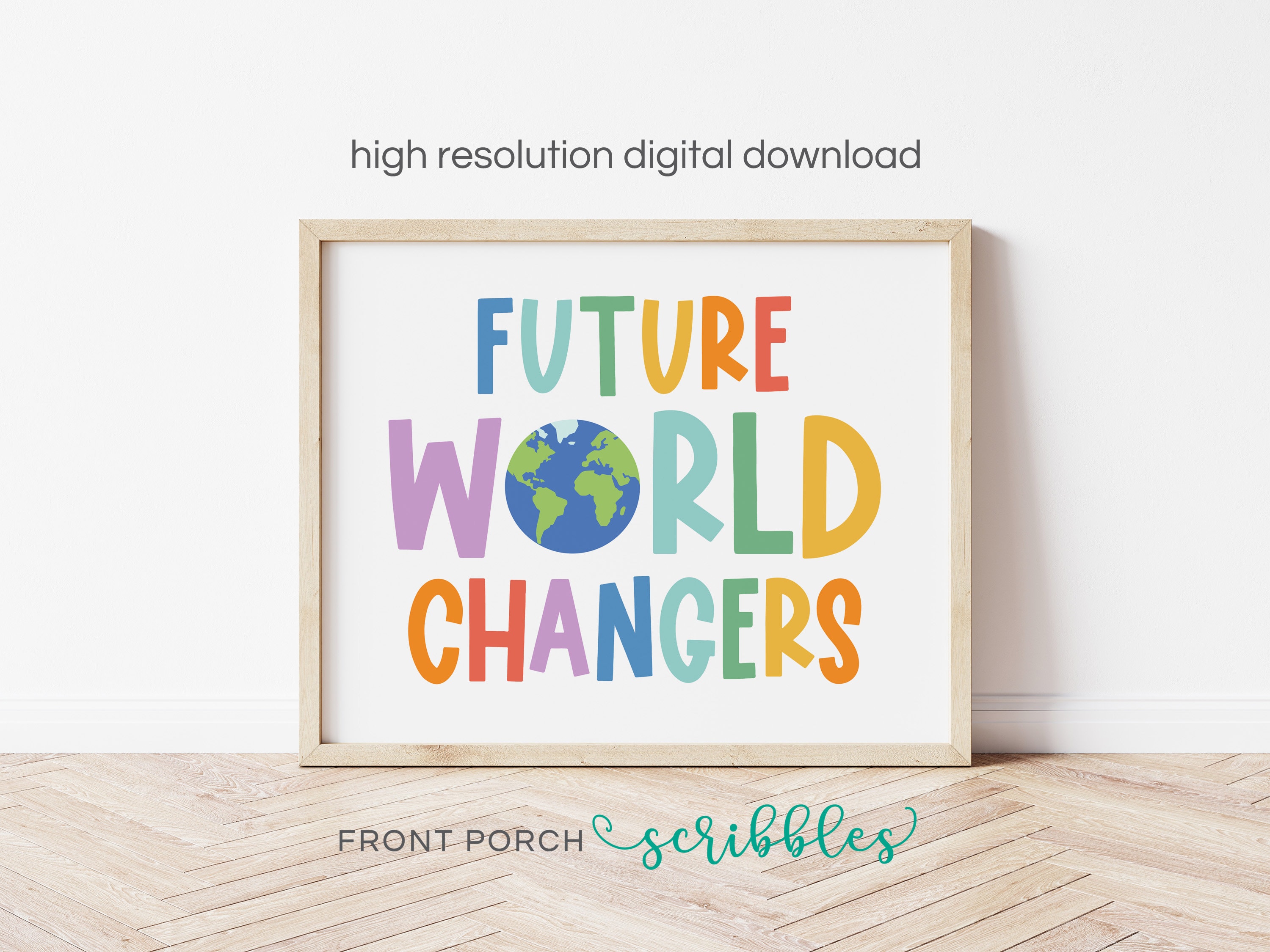 Future World Changers Fun Classroom Art Positive Growth - Etsy