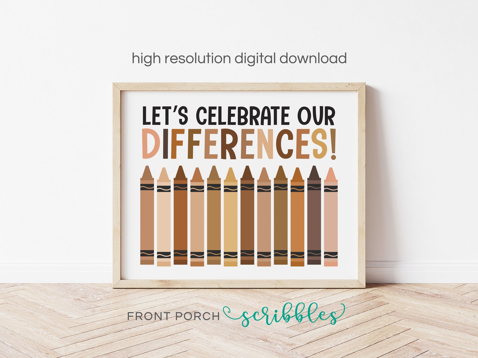 Let's Celebrate Our Differences, Equality Print, Diversity Poster ...