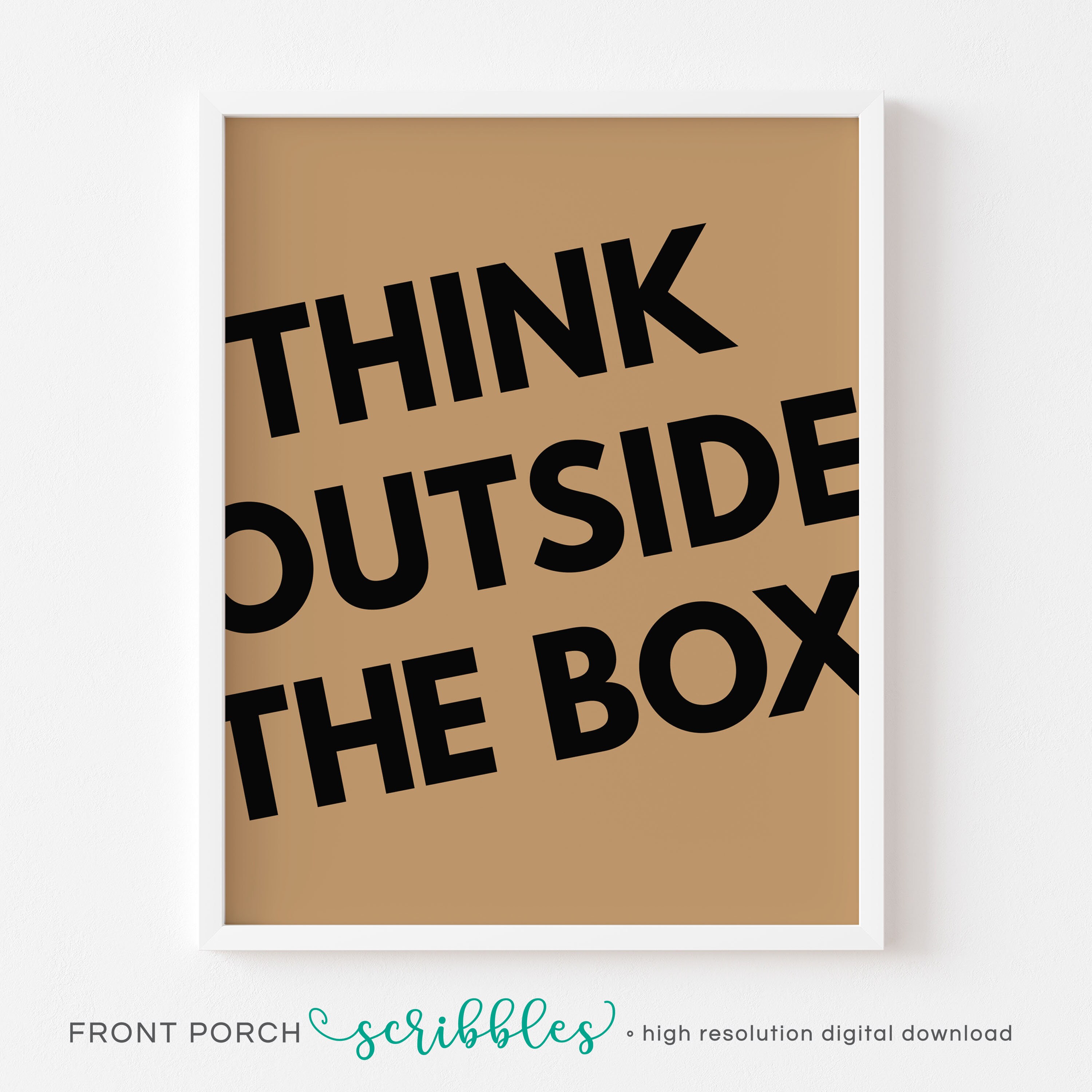 Think Outside the Box Positive Classroom Decor Positive - Etsy