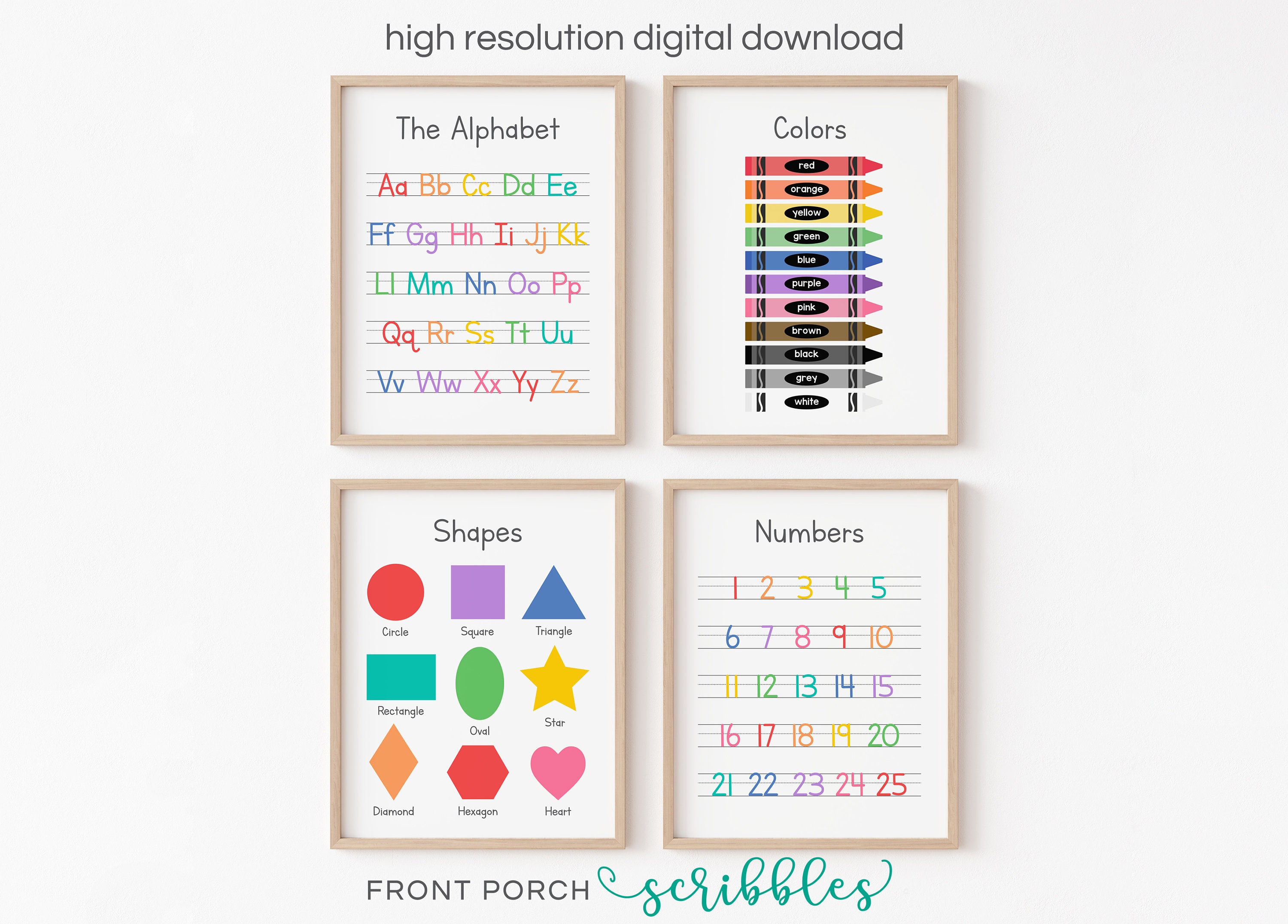 Elementary Learning Pack Classroom Art Poster Printable - Etsy