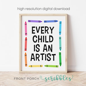 Every Child is an Artist - Etsy