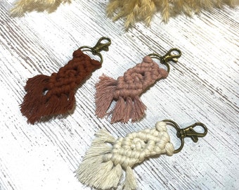 Macrame Key Chain - Etsy
