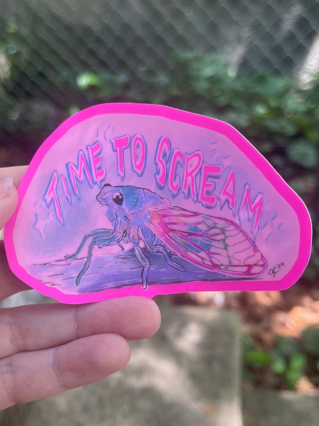 Color Changing Cicada Sticker - Etsy