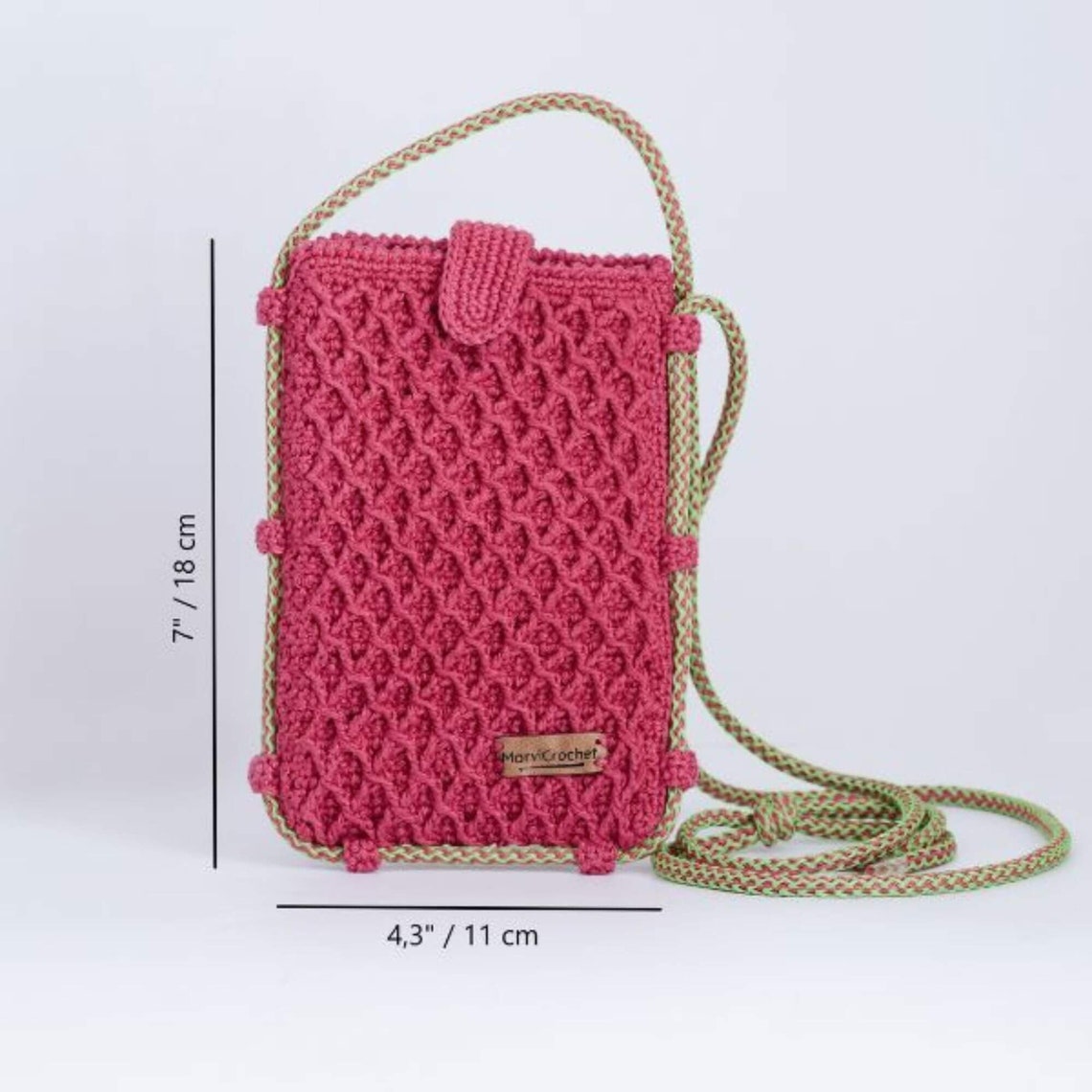 Crochet Phone Case Cell Phone Pouch Neck Bag for Phone - Etsy