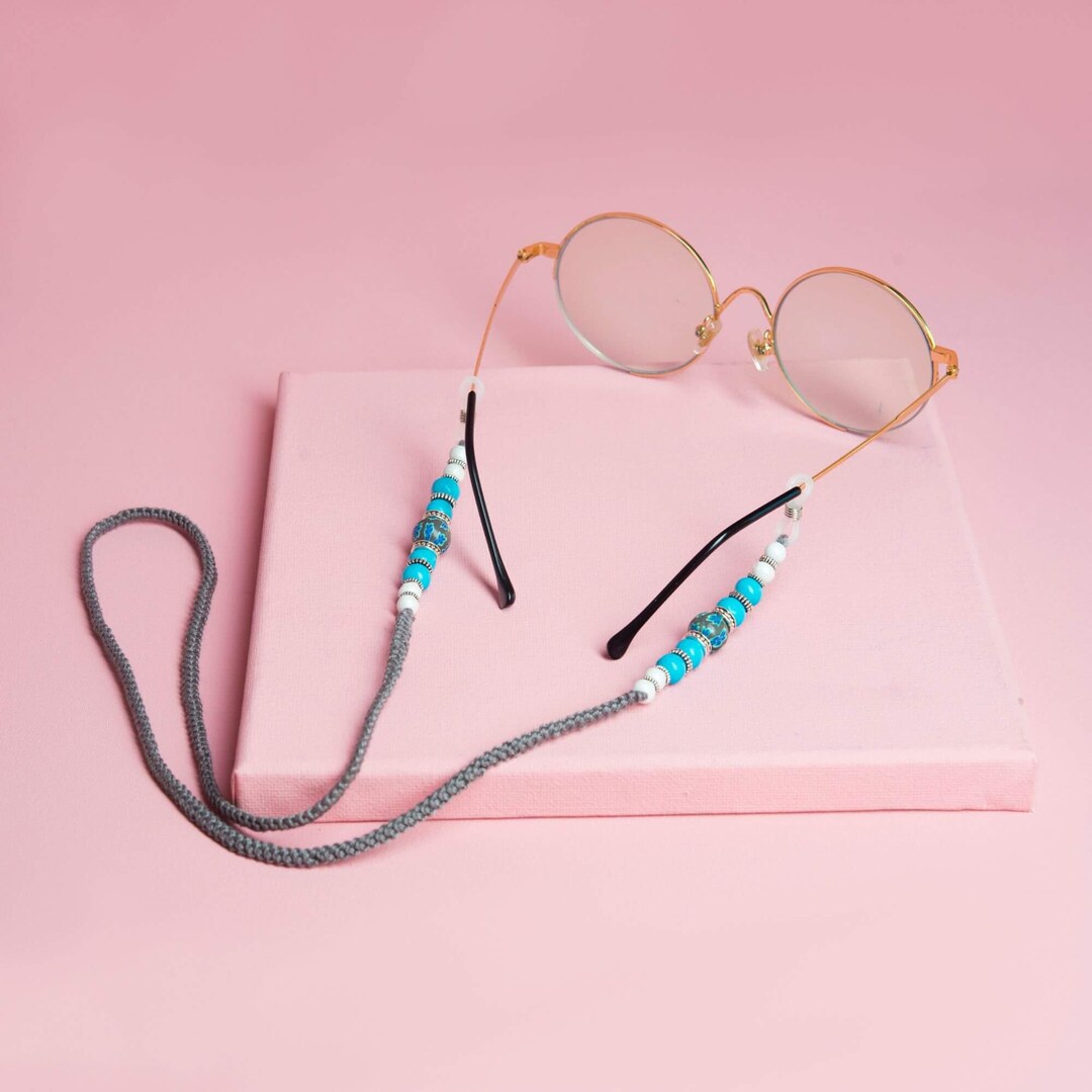 Women Sunglasses Cord, Crochet Glasses Chain, Crochet Glasses Cord With ...