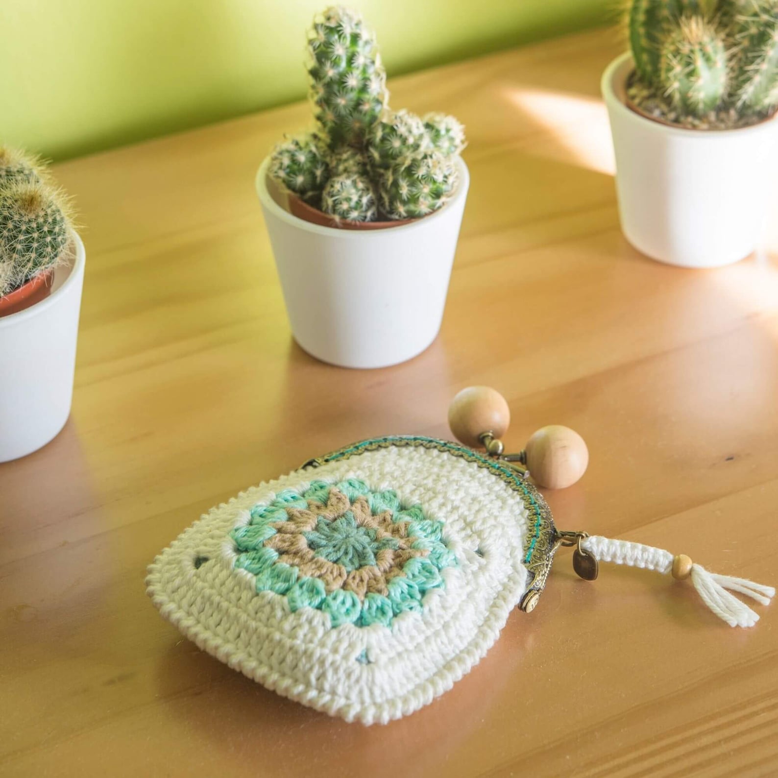 Coin Purse Granny Square, Coin Purse Handmade, Crochet Granny Square ...