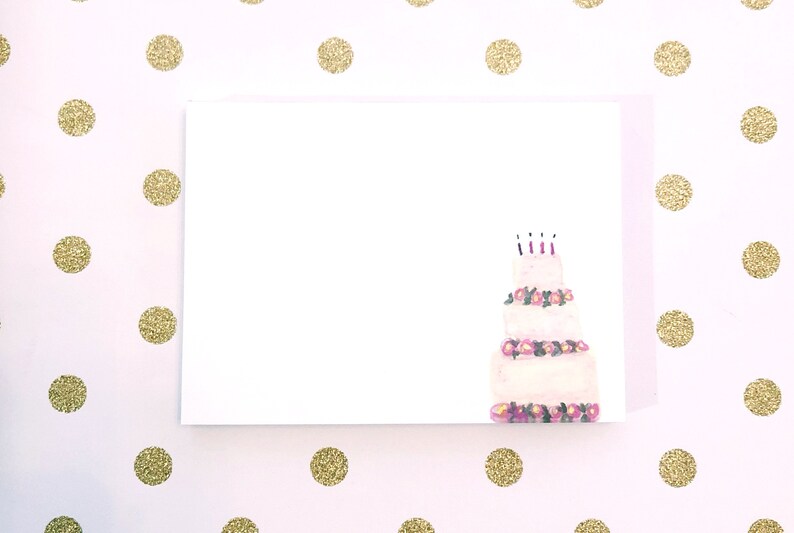 Cake 4x5.5 Notepad, to Do List, Notes, Desk, Teacher Gift, Party Favor ...