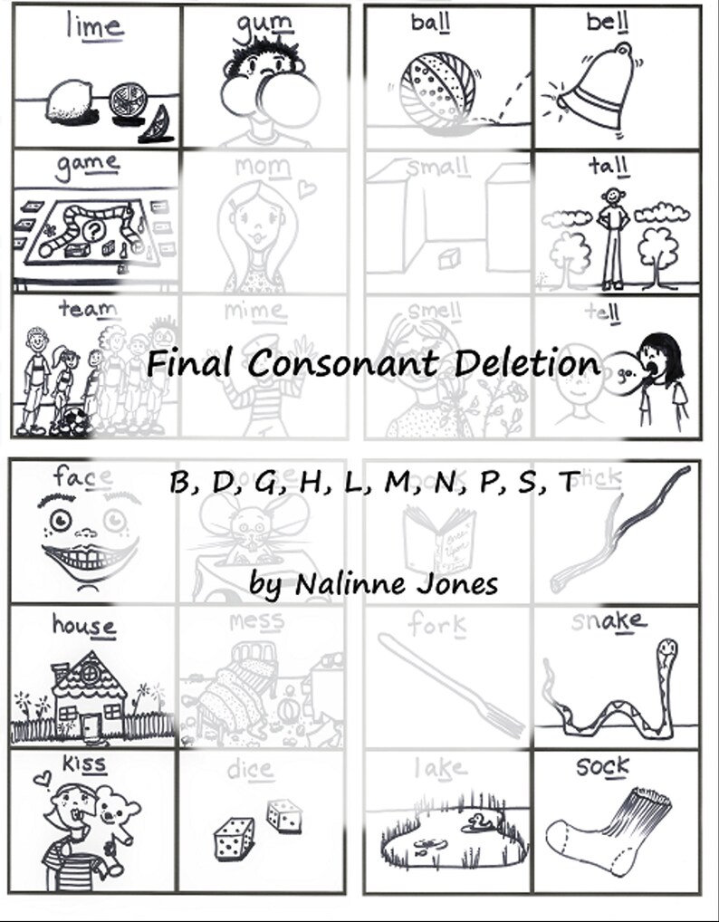 Digital Final Consonant Deletion For Words Ending In B D And T Digital Final Consonant Deletion For Words Ending In B D And T