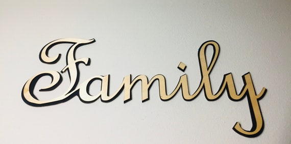 Laser Cut Family Sign | Etsy