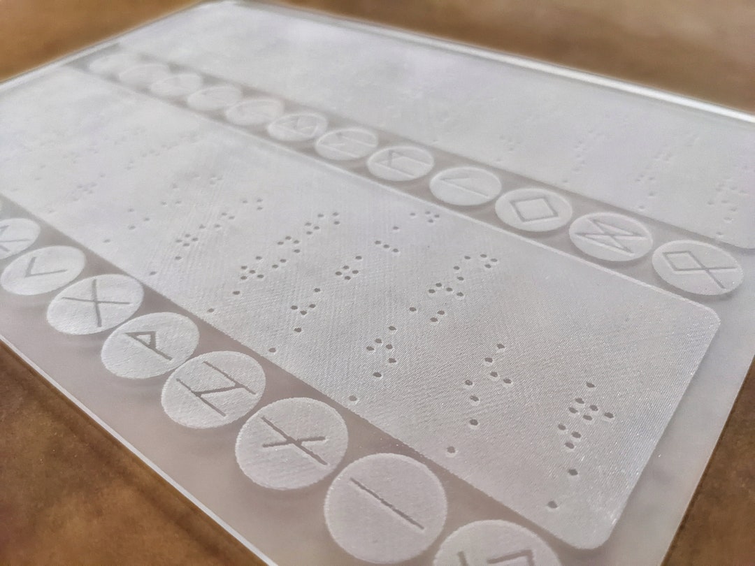 Elder Futhark Rune Braille Board | Tactile Rune Guide - Etsy