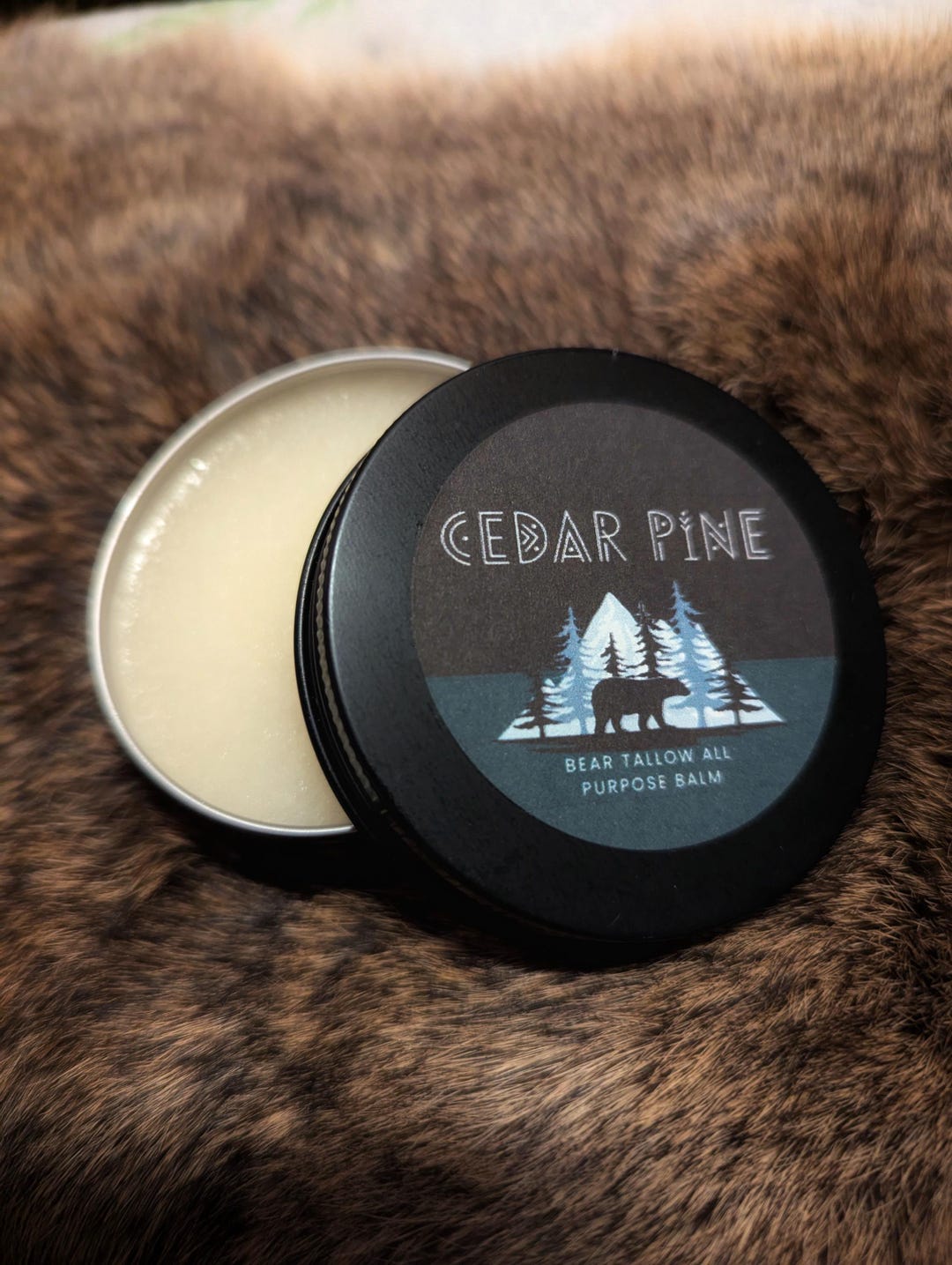 Cedar Pine Bear Tallow Salve With Cedar and Pine Oil | Bear Grease Balm ...