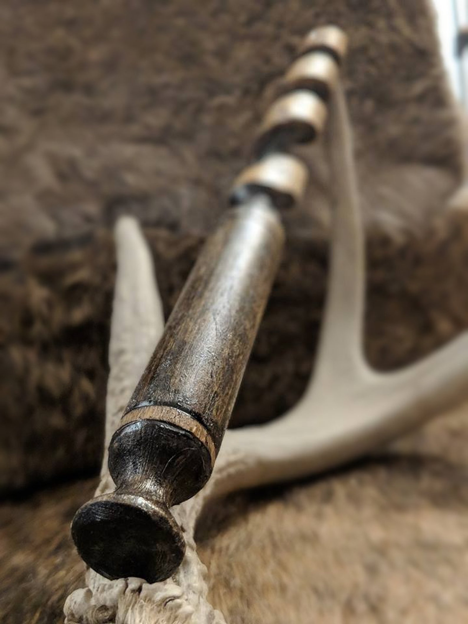 Runecaller Norse Rune Wand Volva Staff Distaff Asatru Altar Divination ...