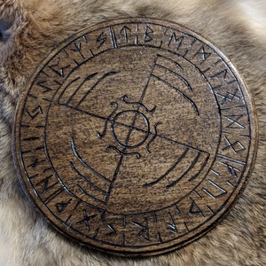 Ginfaxi Altar Plate Heathen Asatru Norse Pagan Religious Decor Pine ...