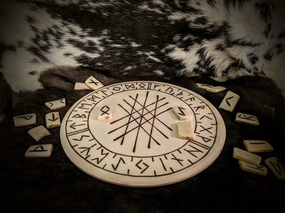 Web of Wyrd Asatru Heathen Altar Plate Wood Decor - Etsy