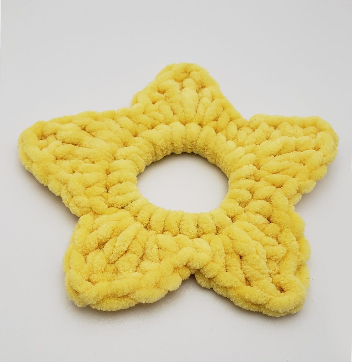 Star Hair Bopper Galaxy Girl Hair Scrunchy, Cute Yellow Star Celestial ...