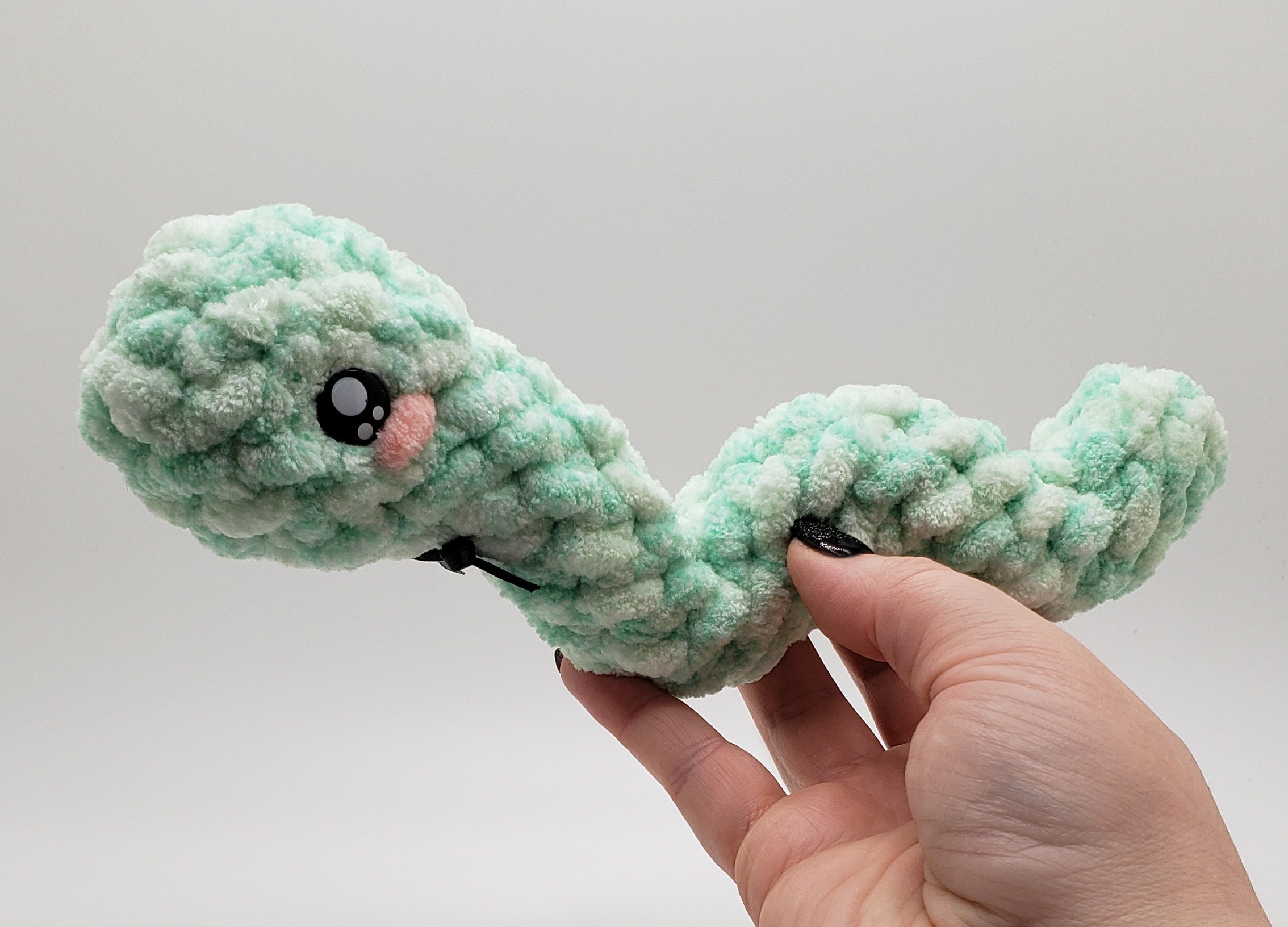 Wiggly Wormies Crochet Amigurumi Bendable Worm - Etsy