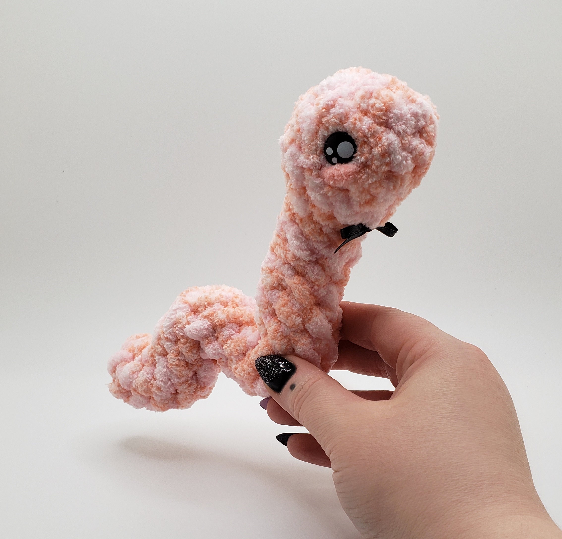 Wiggly Wormies Crochet Amigurumi Bendable Worm, Sensory Toy, Fidget Toy ...