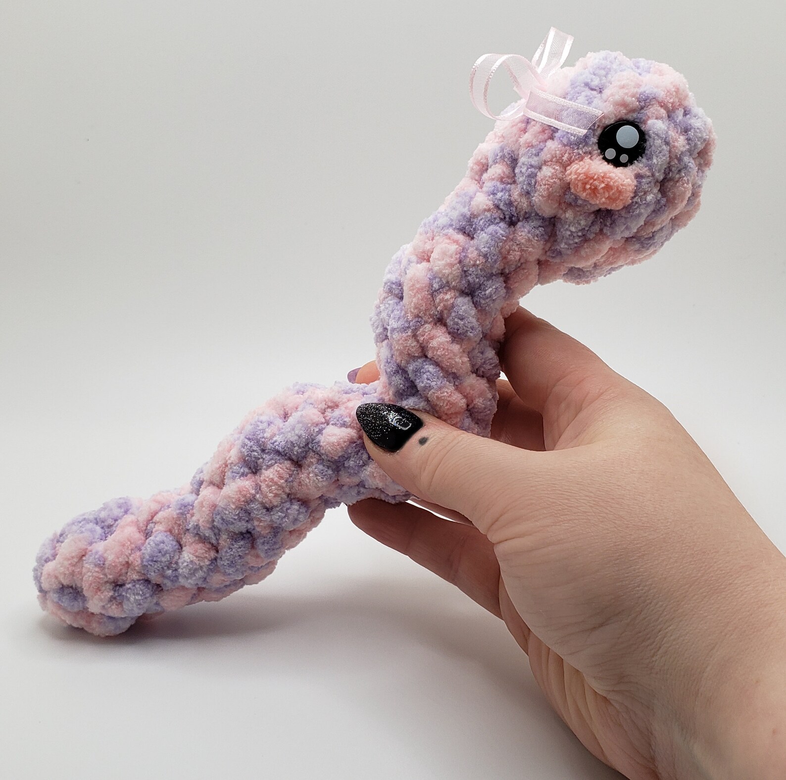 Wiggly Wormies Crochet Amigurumi Bendable Worm - Etsy