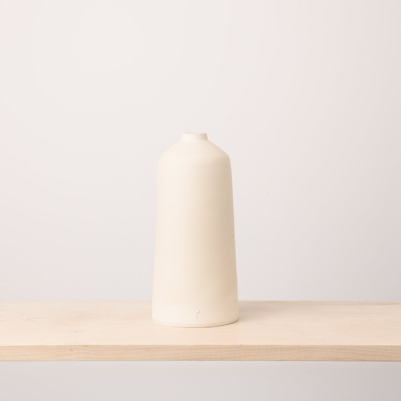 Handmade Ceramic Bud Vases White ivory - Etsy