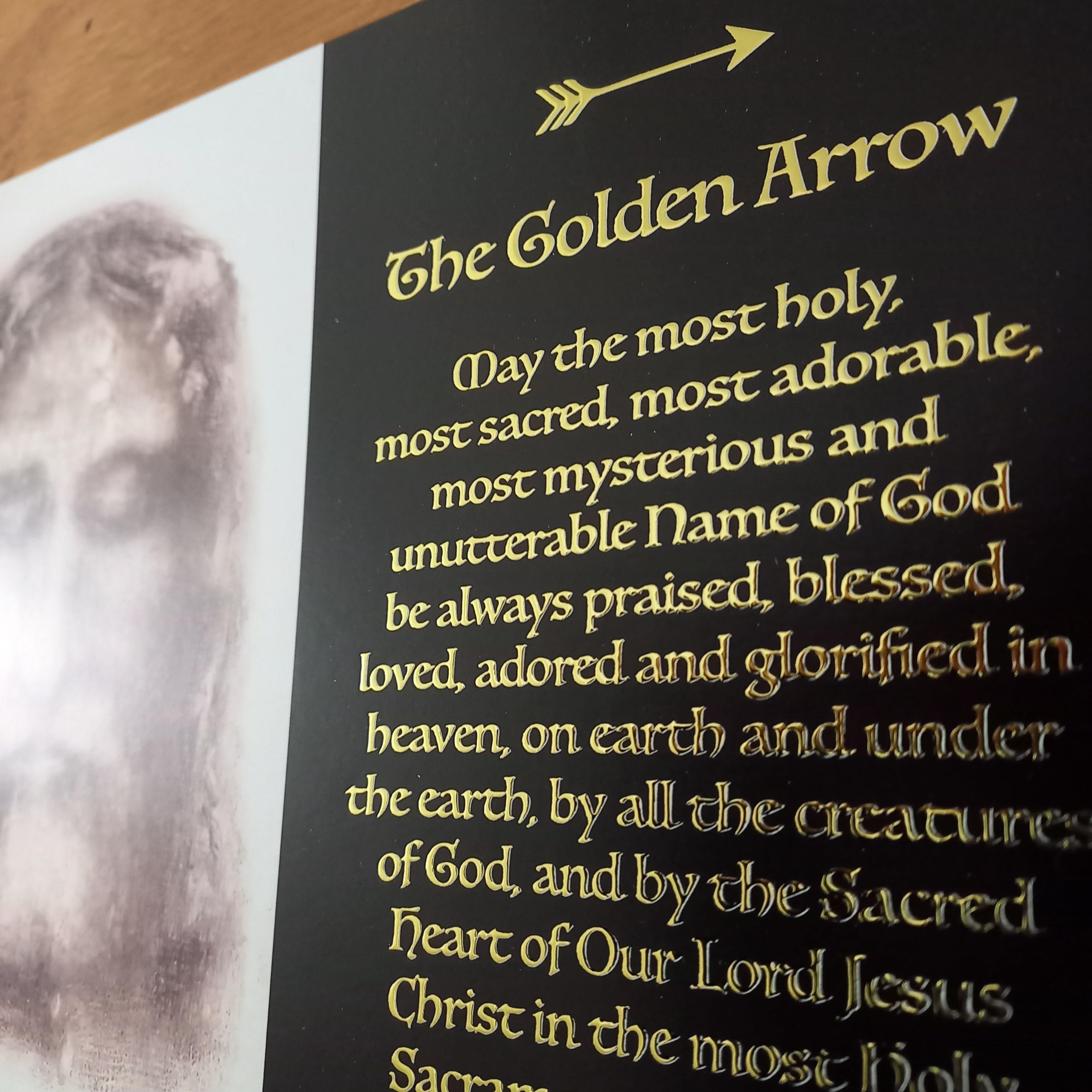 Holy Face of Jesus and Golden Arrow Prayer- One Sided, 8x10 - Etsy