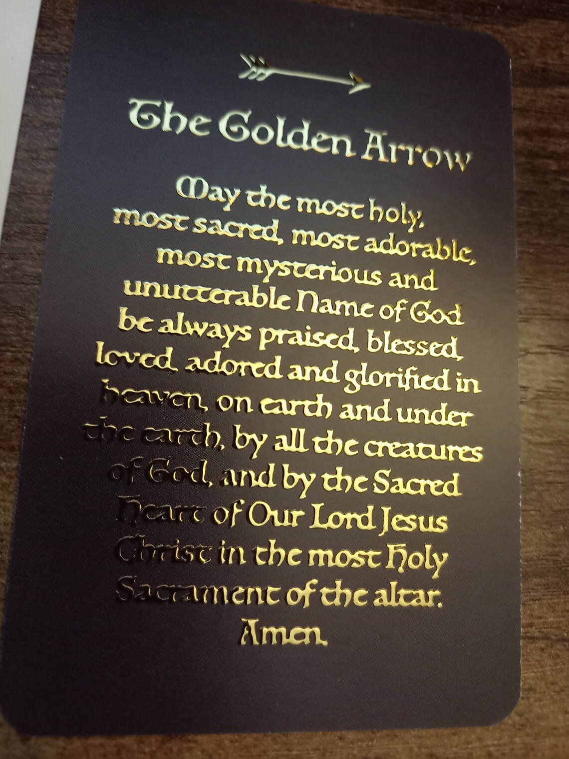 Holy Face of Jesus and Golden Arrow Prayer Holy Card With Gold Foil - Etsy