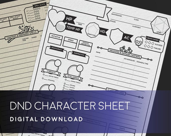Wizard Cheat Sheet for Dnd | 2-page Dnd Reference Sheet Downloadable ...