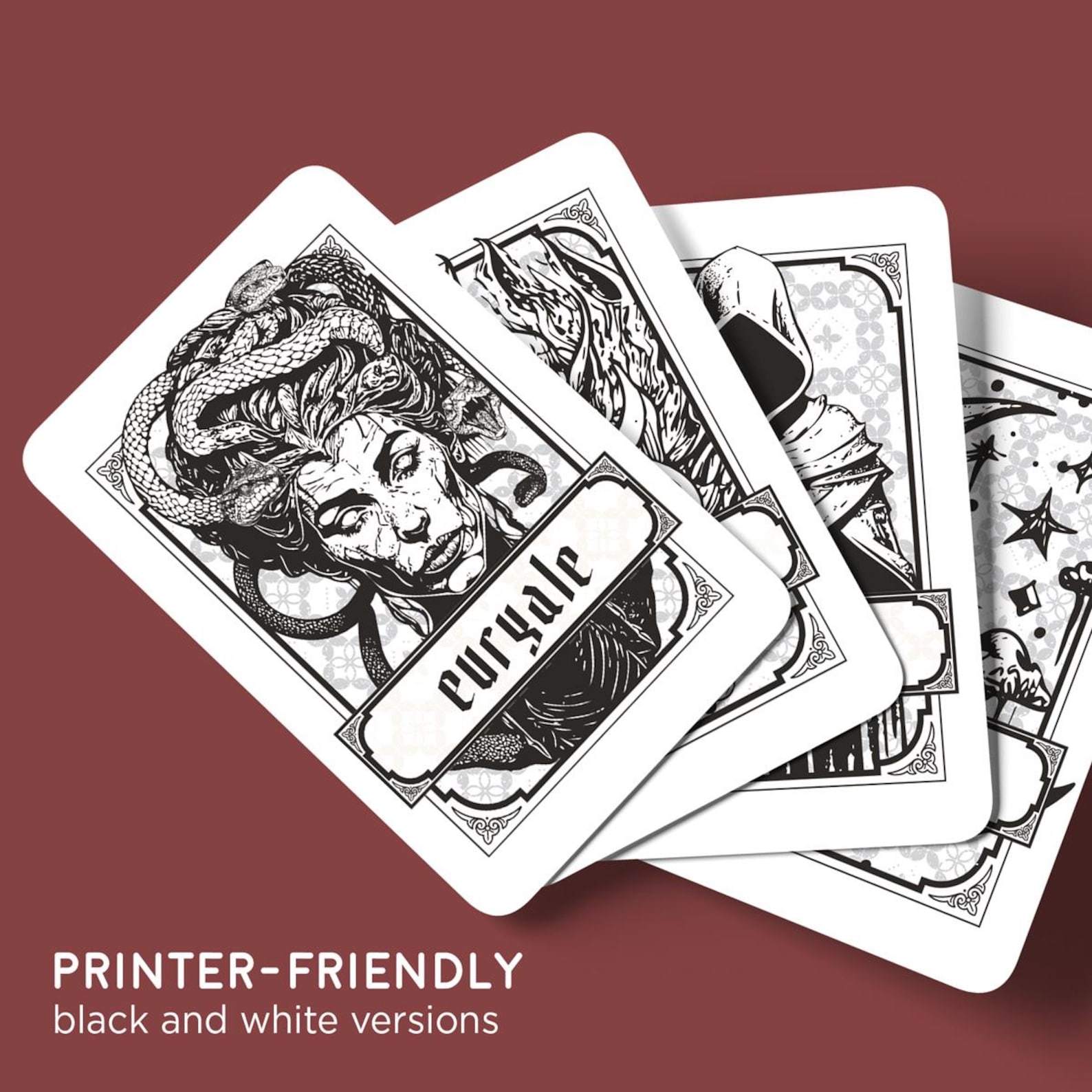 DND Deck of Many Things Printable – Full 5e Card Deck | Playing Card ...