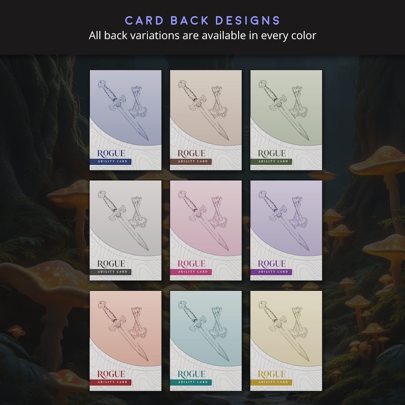 DND Rogue Ability Cards: All Handbook Class Abilities, Including ...