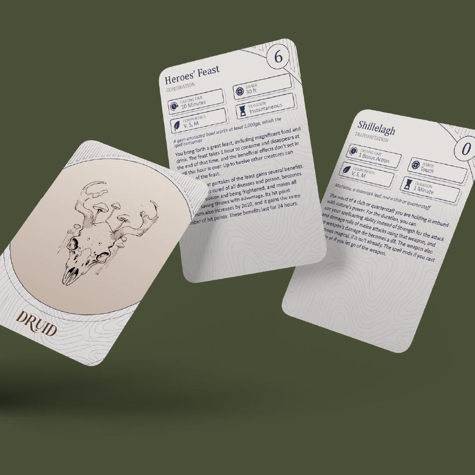 Druid Spell Cards: DND 2024 Edition, All Levels (printable PDF) - Etsy