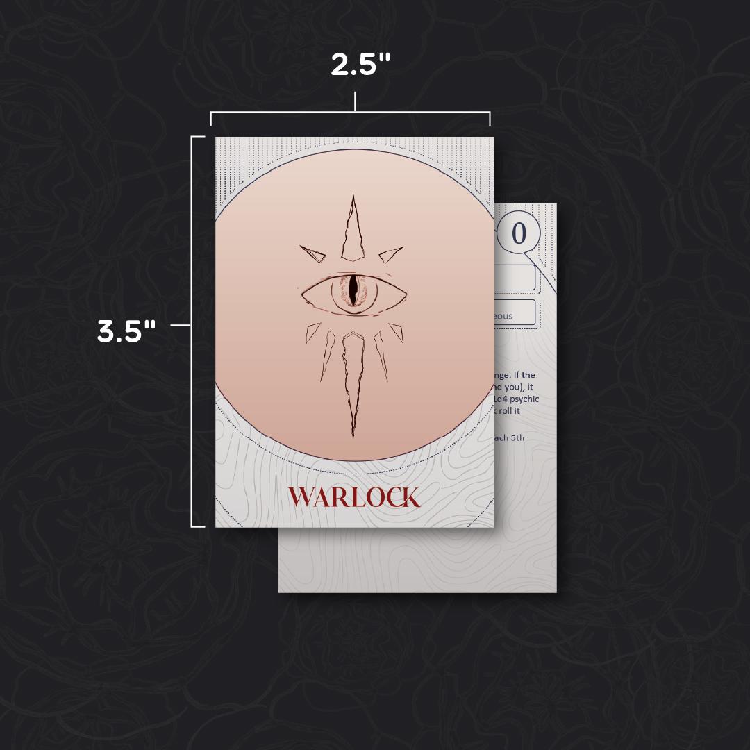 DND Class Spell Cards | Warlock | DND Class Bundle | DND Spell Cards 5e ...