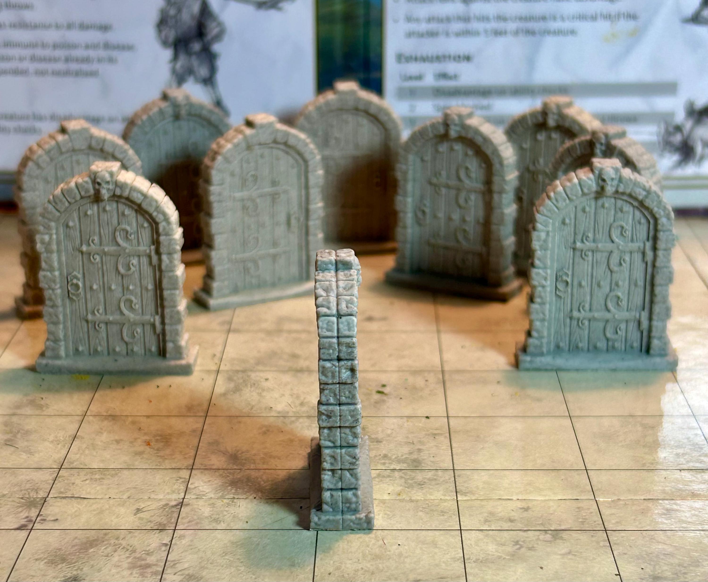 Legend Games- 10 Resin Dungeon Doors for RPG and Wargaming Scenery - Etsy