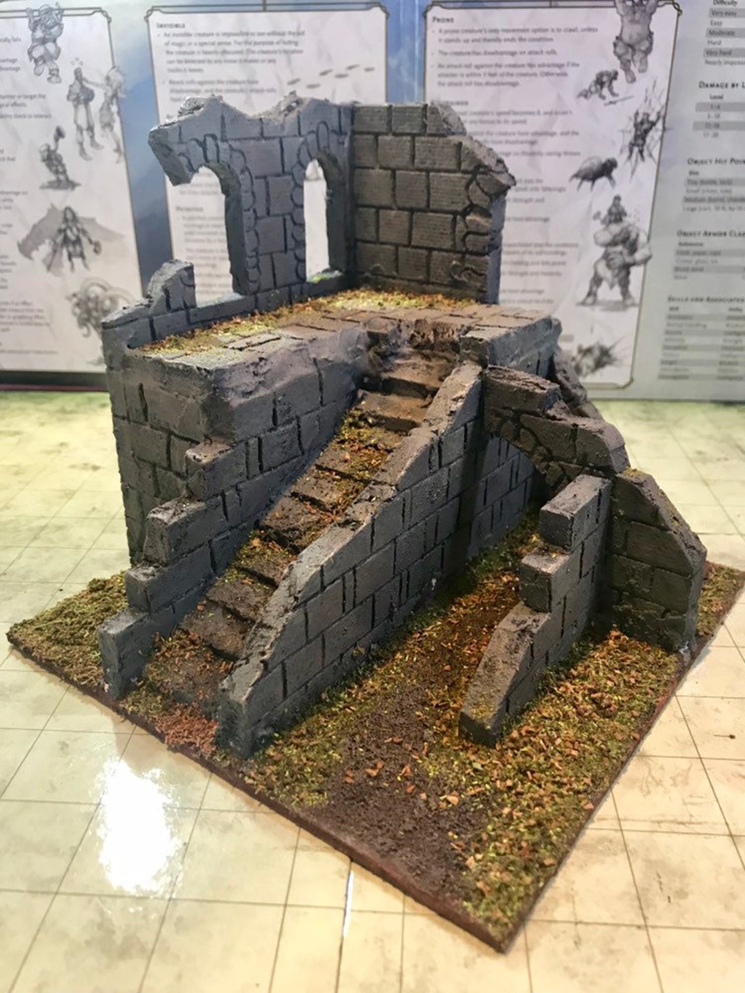 Medium Stone Model Ruin, Wargaming Scenery - Etsy