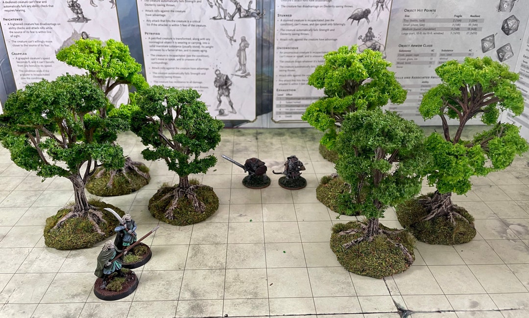10 Model Forest Trees, for Fantasy Scenery and Scatter Terrain for ...