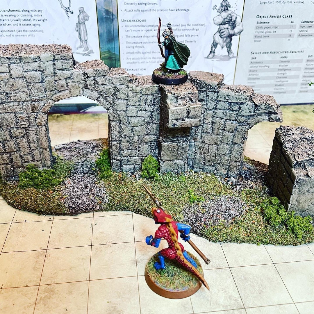5 Piece Ancient Stone Model Ruins Wargaming Scenery Terrain - Etsy